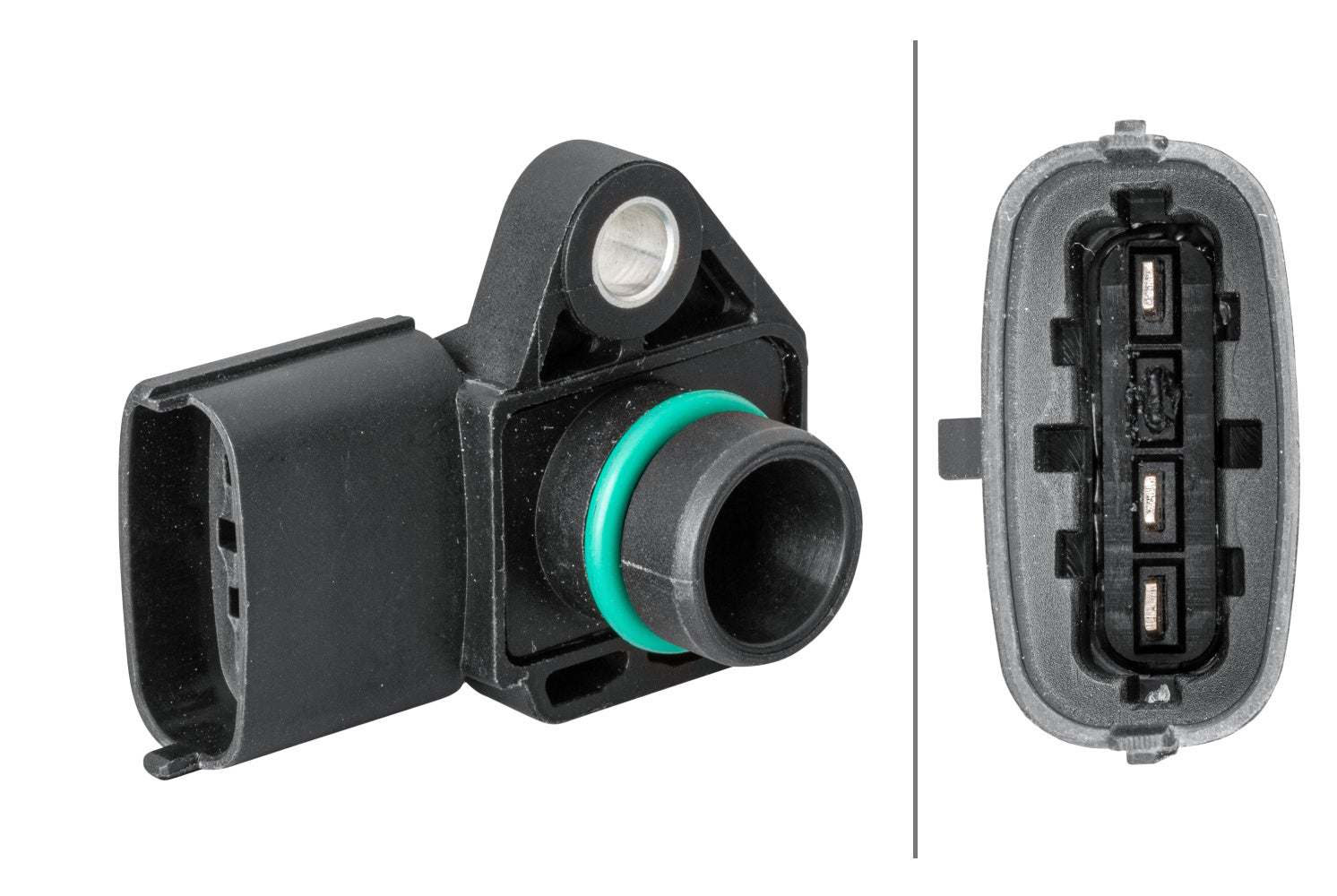 HELLA 6PP 358 152-041 Sensor, boost pressure - 3-pin connector - Bolte