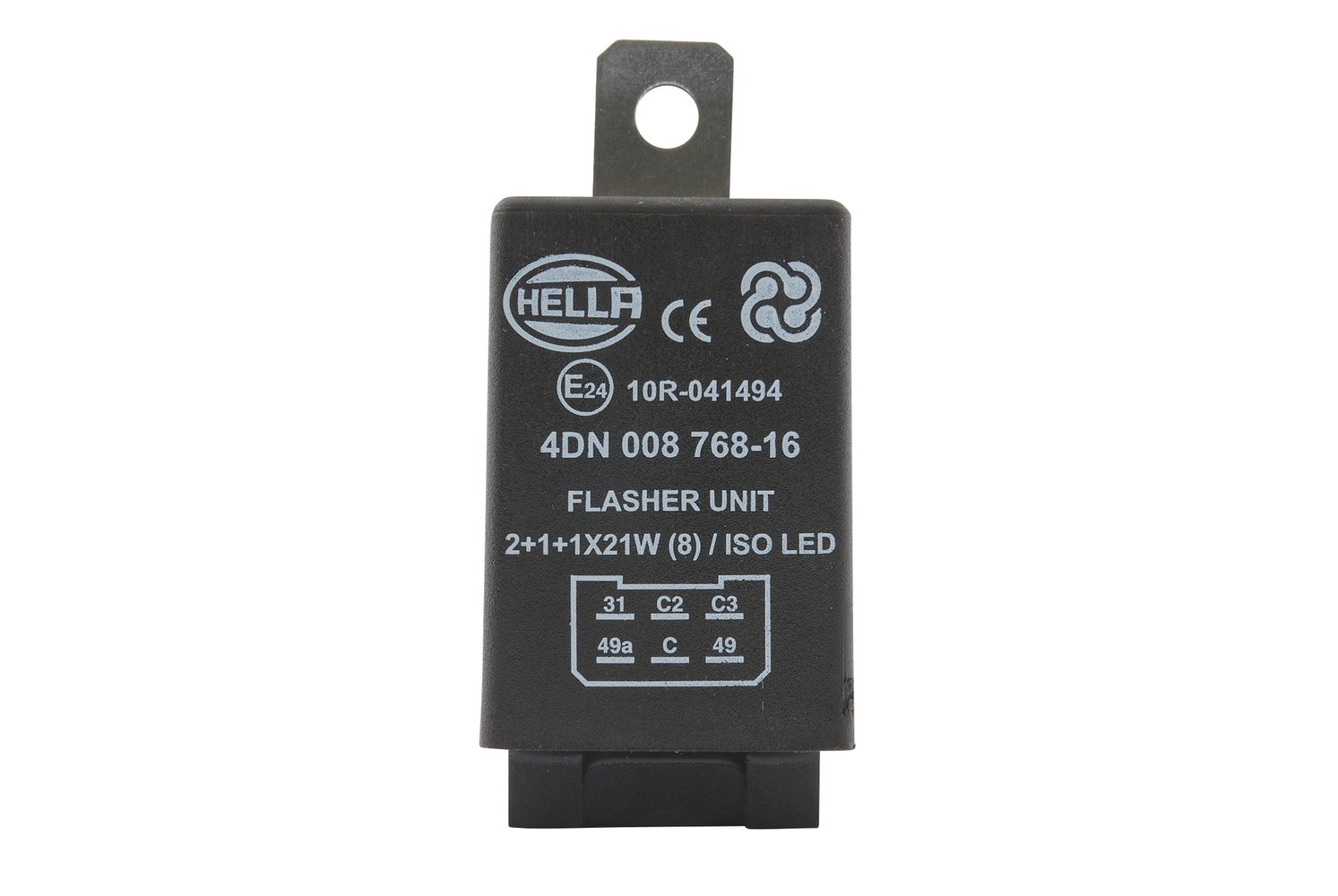 HELLA 4DN 009 492-101 Flasher Unit - 12V - 5-pin connector