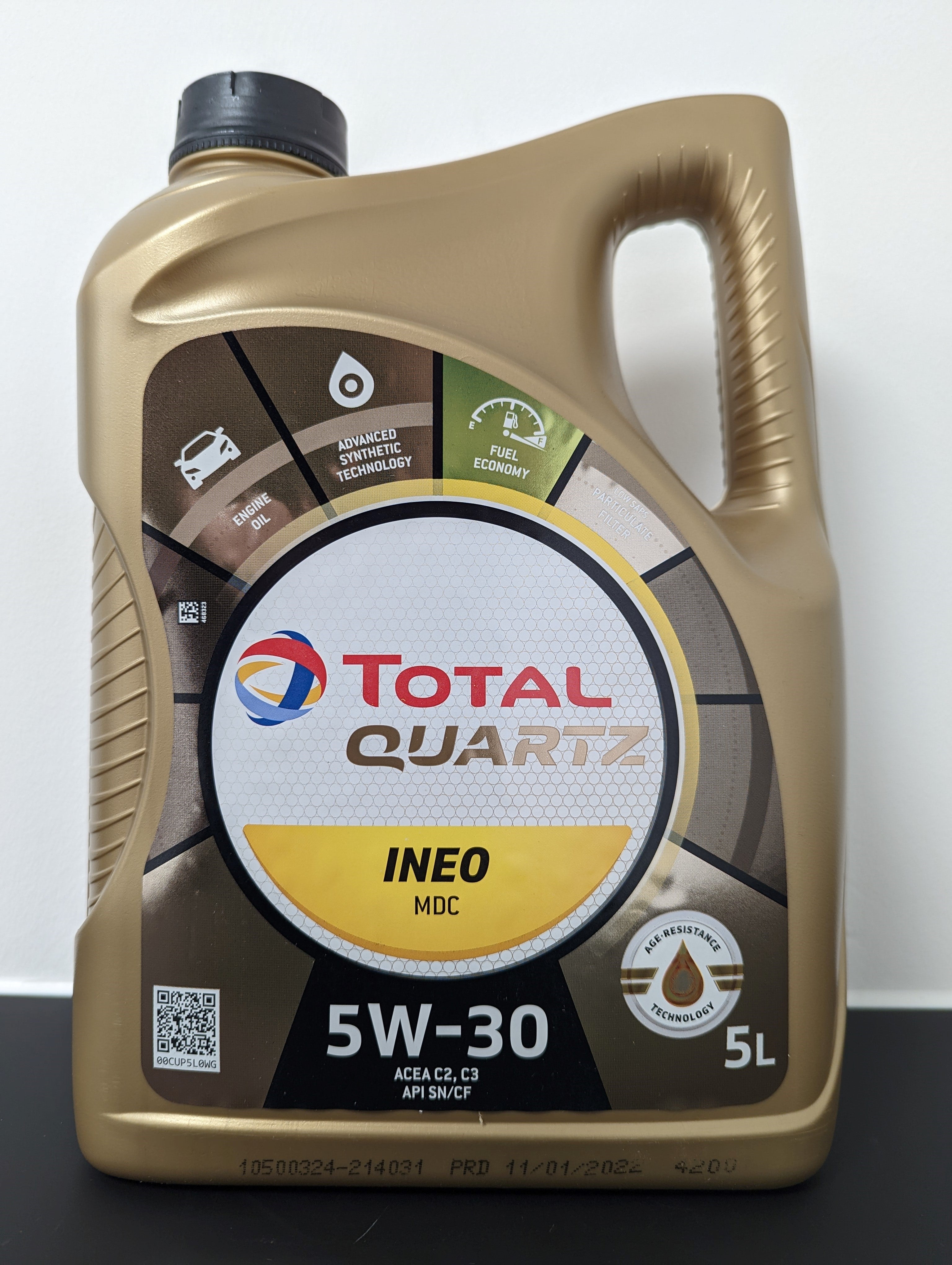 Genuine Gm Vauxhall Total Quartz Ineo Dexos 2 Fs 5W30 Engine Oil 5L